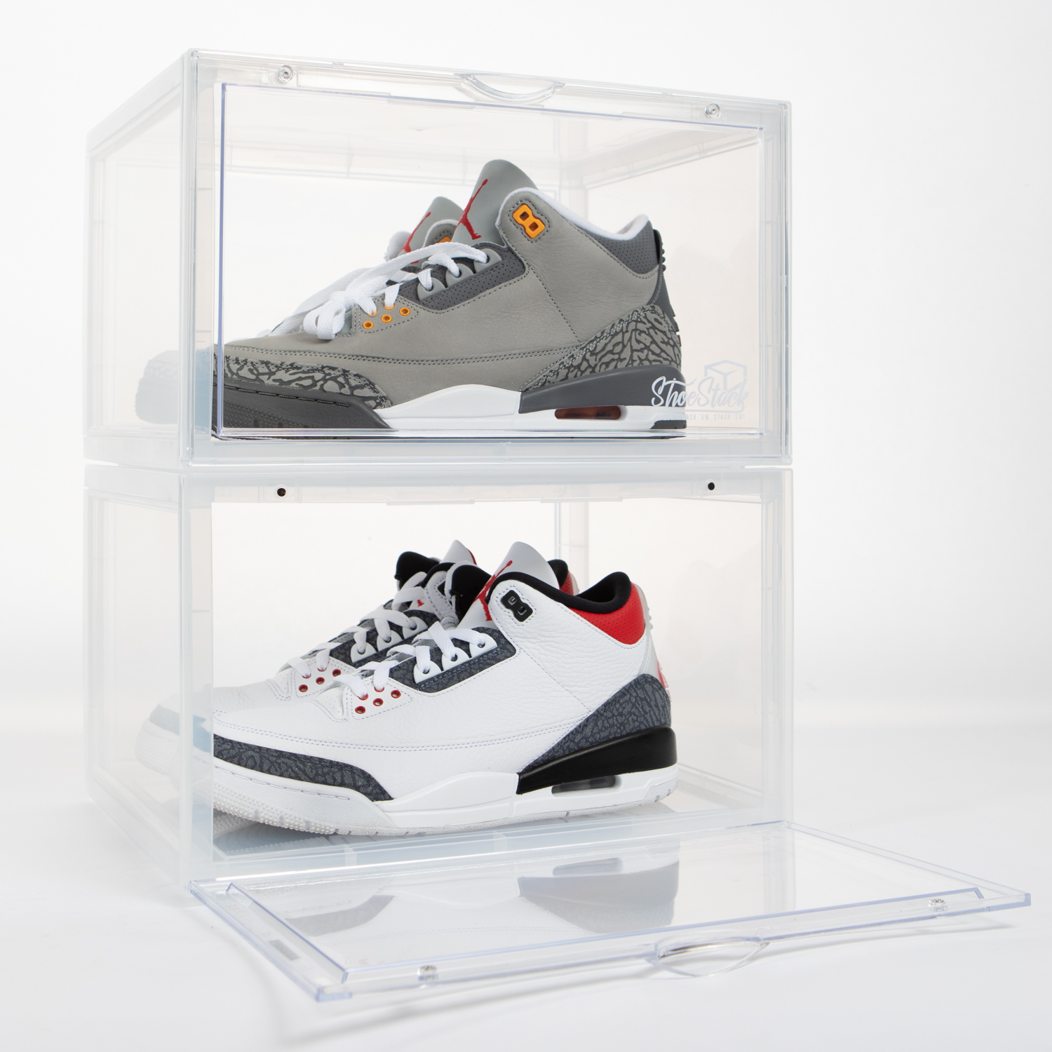 Clear Side View Magnetic Shoe Box