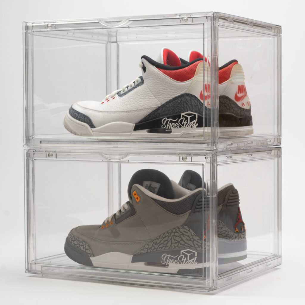 Shoe Storage Boxes | Acrylic 360° Side View Shoe Crates