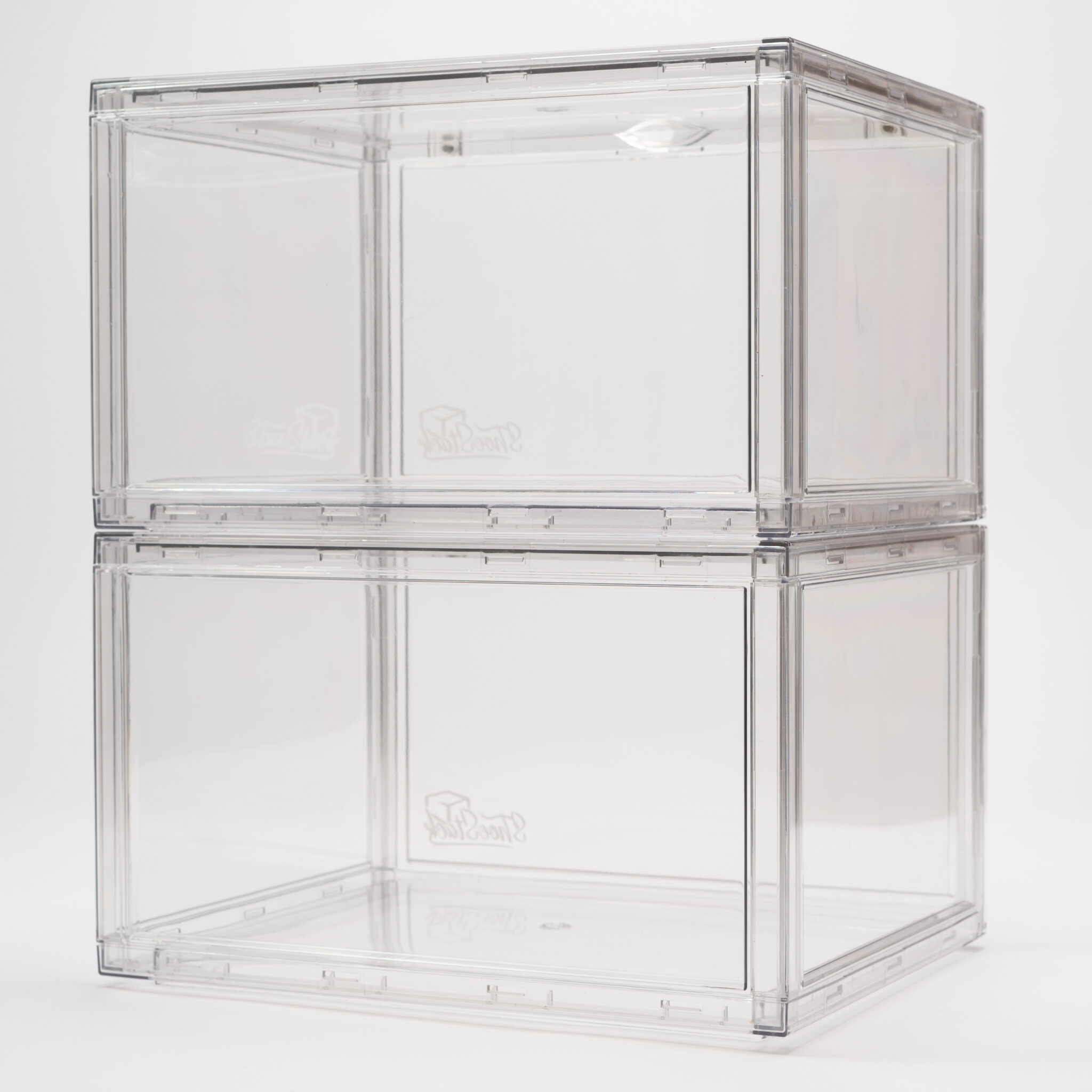Shoe Storage Boxes | Acrylic 360° Side View Shoe Crates