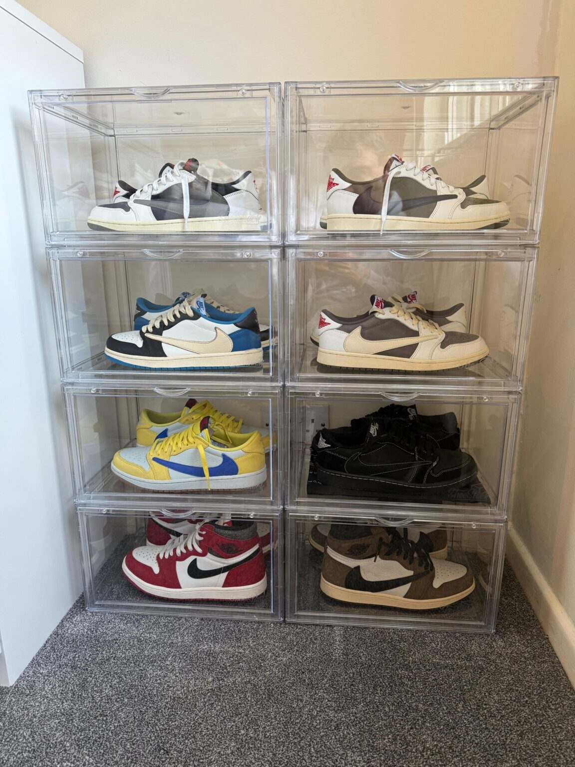 Shoe Storage Boxes | Acrylic 360° Side View Shoe Crates