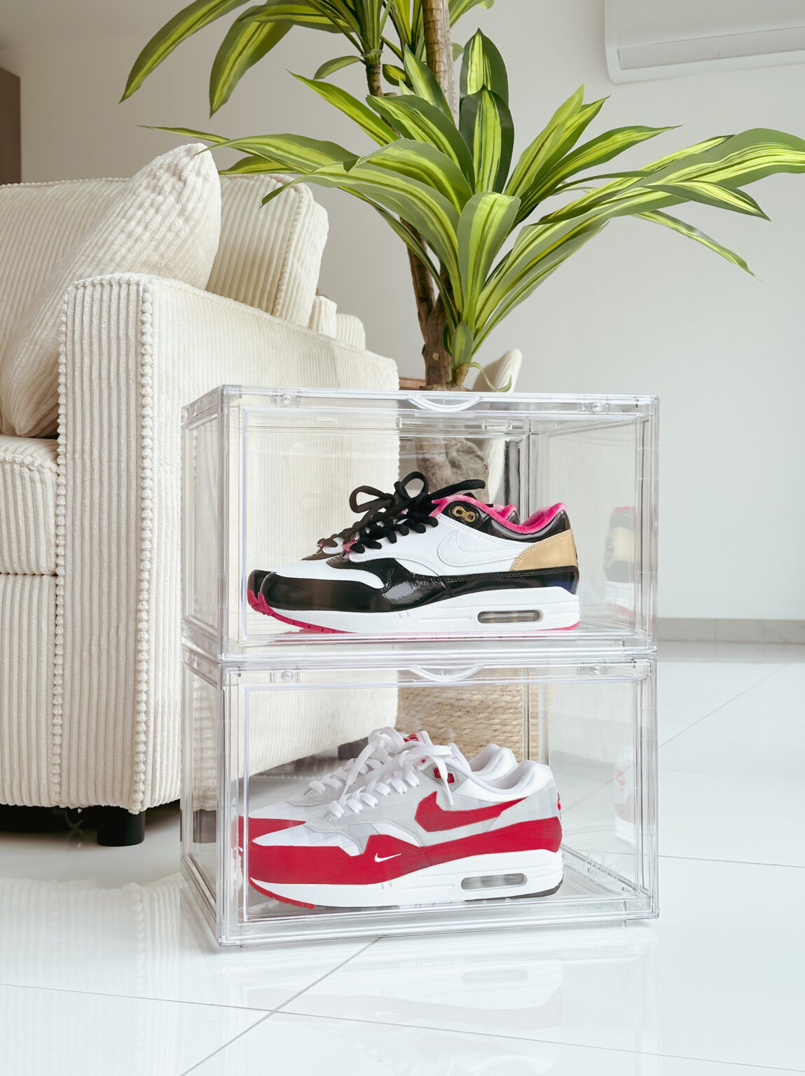 Shoe Storage Boxes | Acrylic 360° Side View Shoe Crates